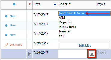Configuring Check Numbers | Quicken